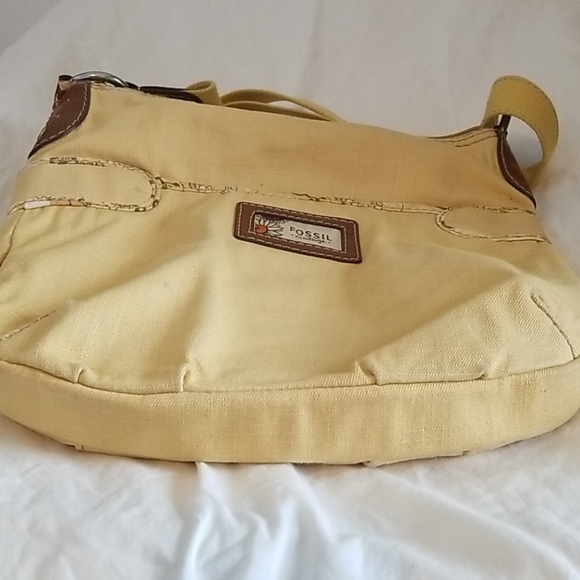 Fossil | Bags | Fossil Vintage Yellow Floral Satchel | Poshmark